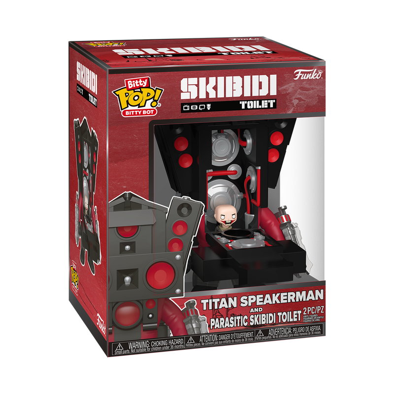 Bitty Pop! Bitty Bot Titan Speakerman and Parasitic Skibidi Toilet | Funko