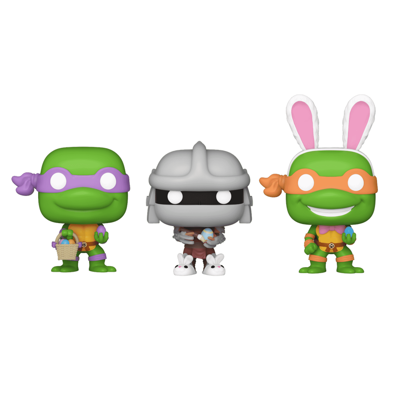 Buy Pocket Pop! Easter Donatello, Shredder & Michelangelo 3-Pack at Funko.