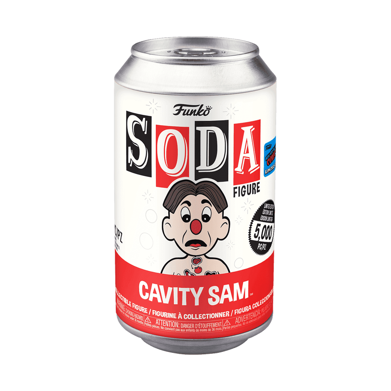 Buy Vinyl SODA Cavity Sam at Funko.