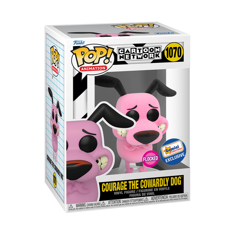 Buy Pop! Courage the Cowardly Dog (Flocked) at Funko. Buy Pop! Courage the Cowardly Dog (Flocked) at Funko.
