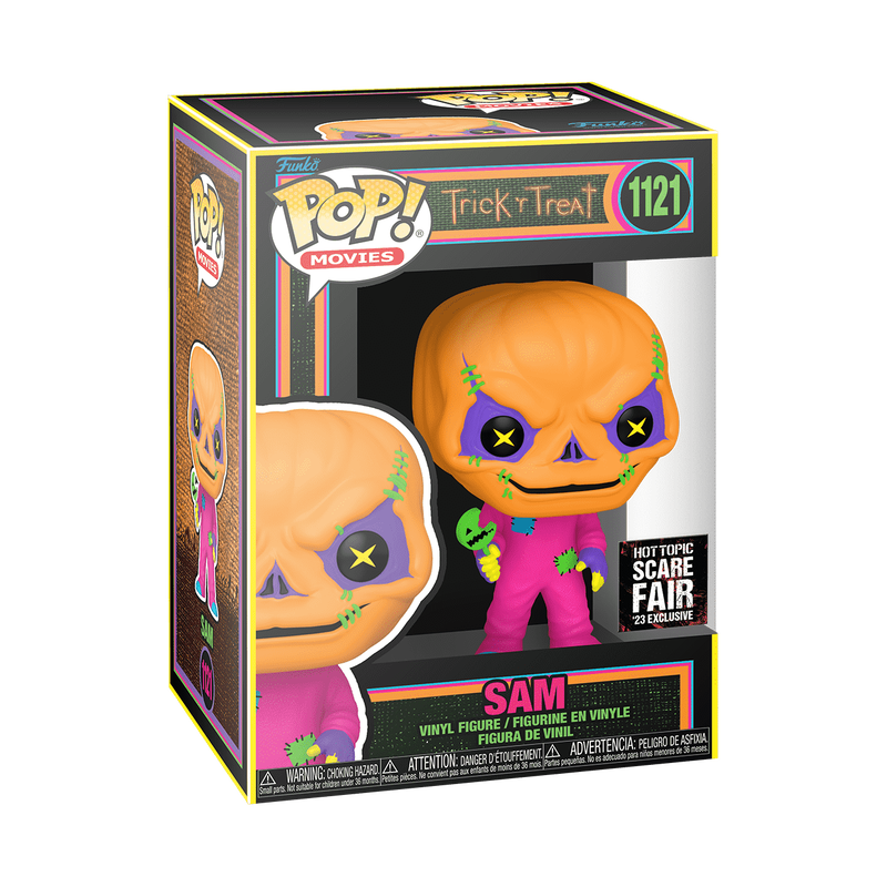 Buy Pop! Sam Unmasked with Lollipop (Black Light) at Funko.