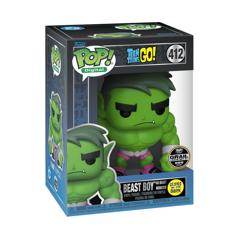 Pop! Beast Boy as Beast Monster (NFT Release) (Glow)