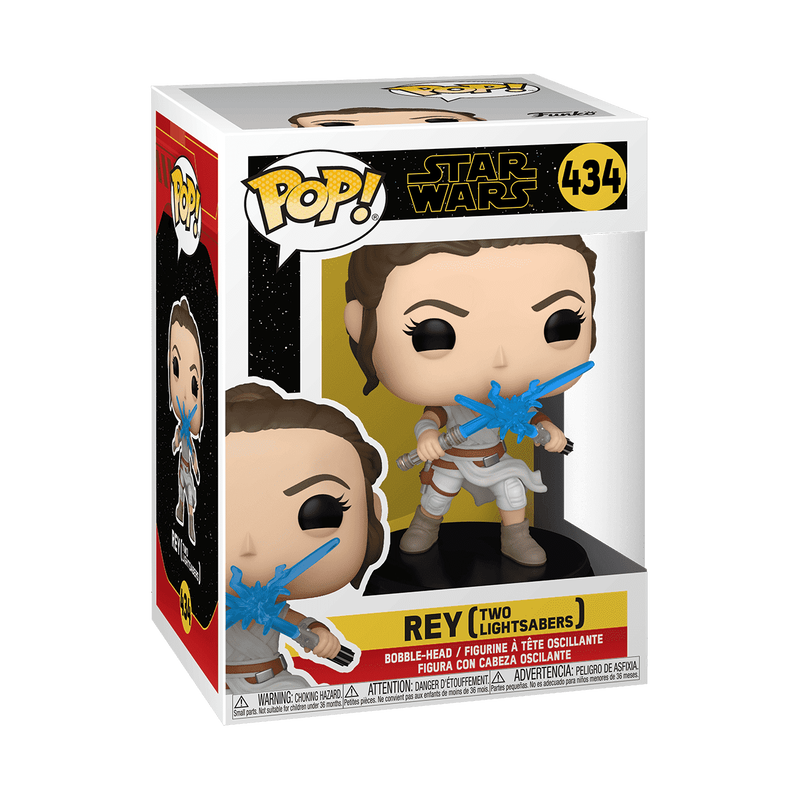Buy Pop! Rey with Two Lightsabers at Funko.