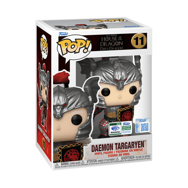 Pop! Daemon Targaryen (Targaryen Armor) with POP! Protector (WonderCon)