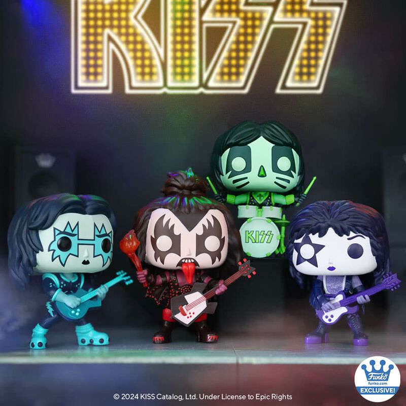 Buy Pop! KISS (Color Spotlight) 4-Pack at Funko.