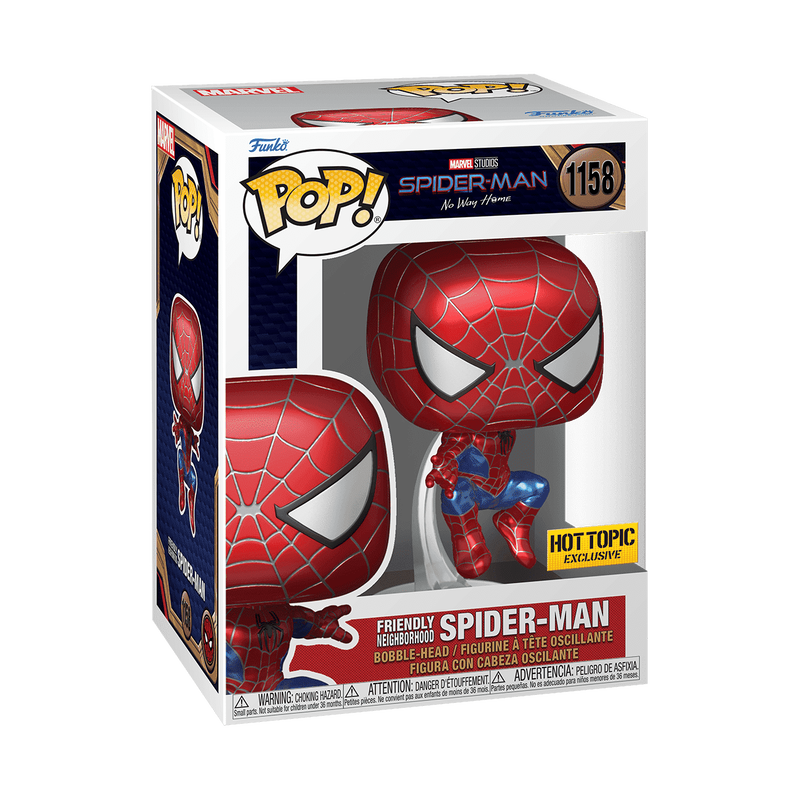Buy Pop! Friendly Neighborhood Spider-Man (Metallic) at Funko.