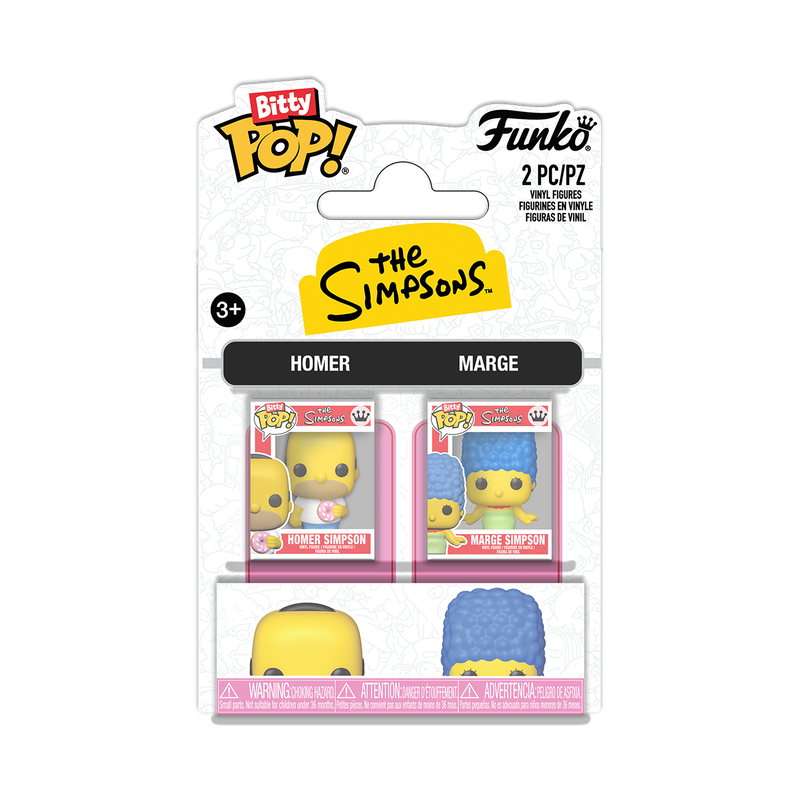 Bitty Pop! Homer & Marge Simpson 2-Pack | Funko