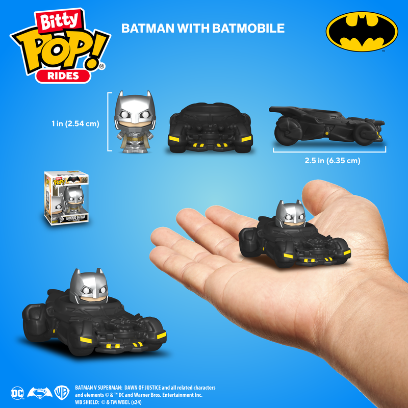 Bitty Pop! Rides Batman with Batmobile | Funko