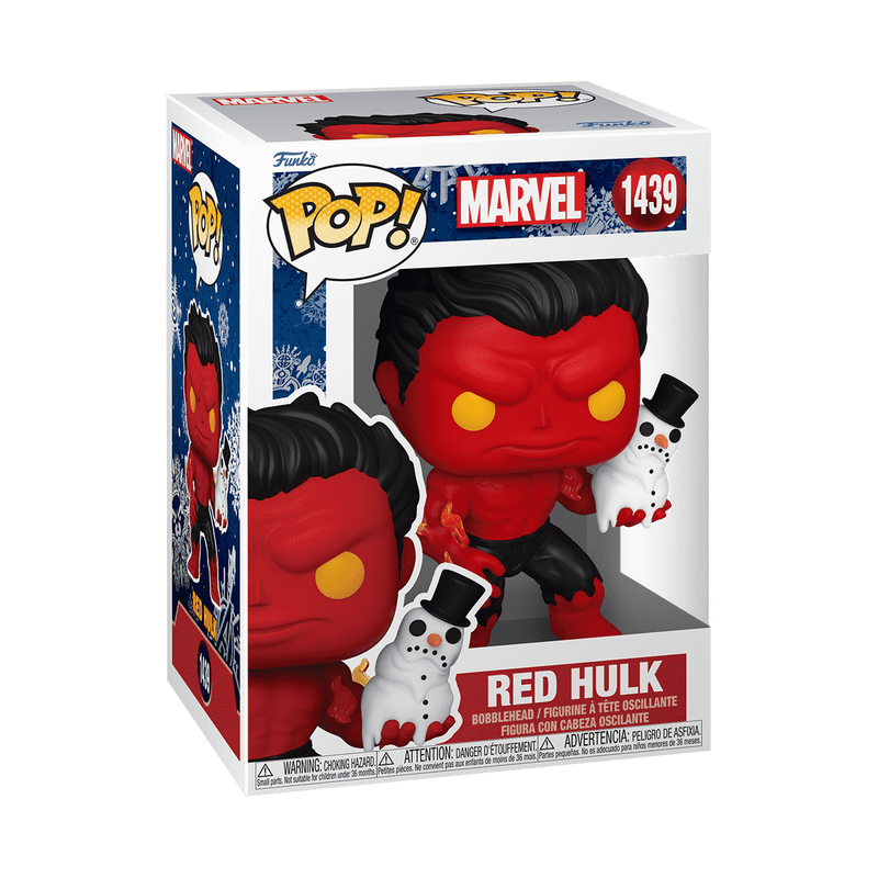 Buy Pop! Red Hulk with Snowman at Funko.