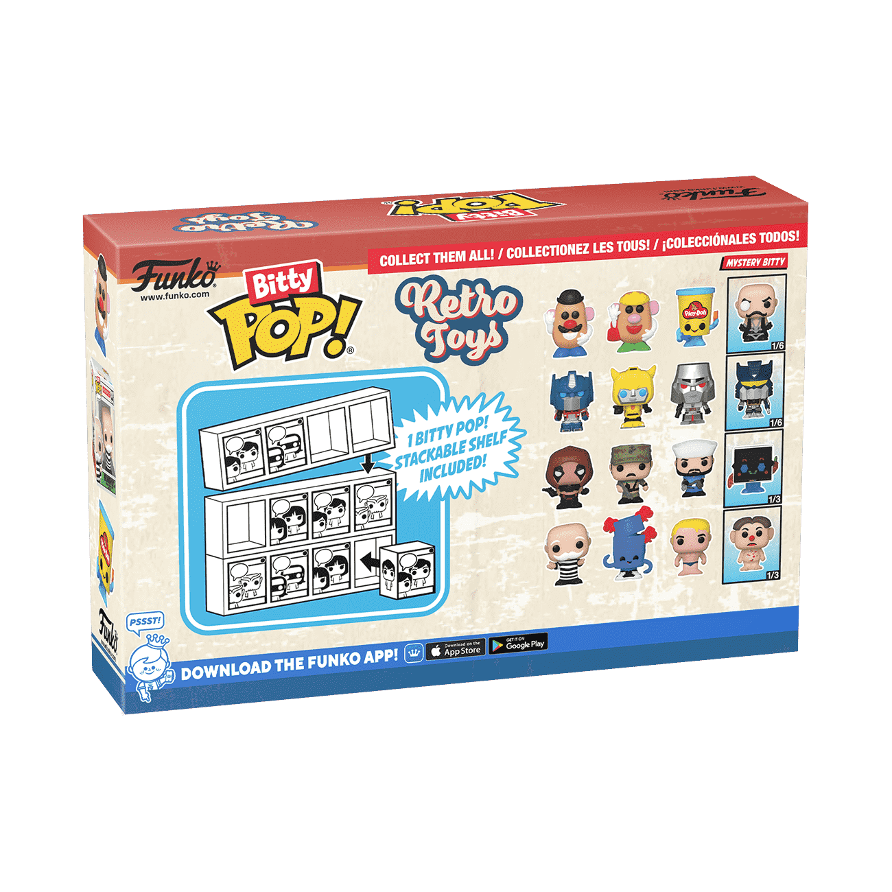 Bitty Pop! Retro Toys Transformers 4-Pack Series 2 | Funko