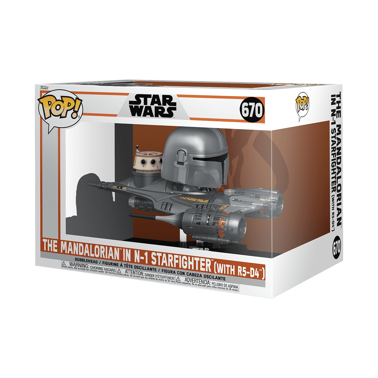 Buy Pop! Rides Super Deluxe The Mandalorian in N-1 Starfighter with R5 ...