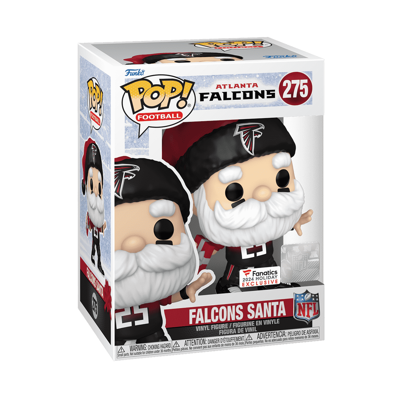 Pop! Falcons Santa (Throwing) | Funko