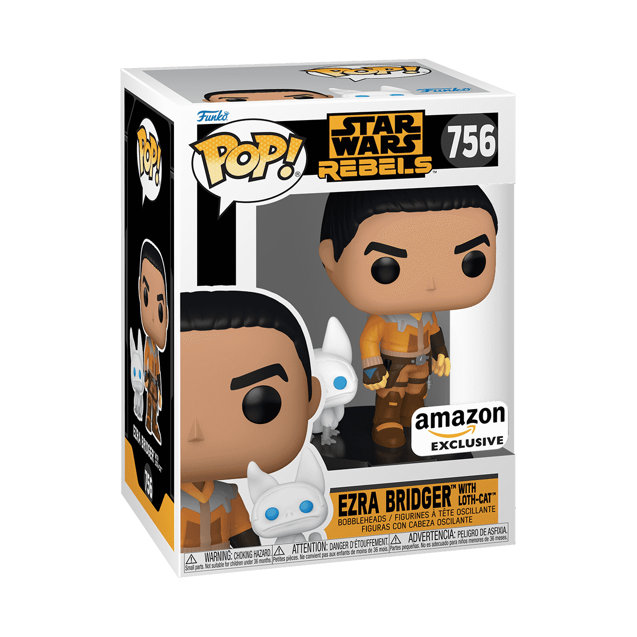 Pop! & Buddy Ezra Bridger with Loth-Cat | Funko
