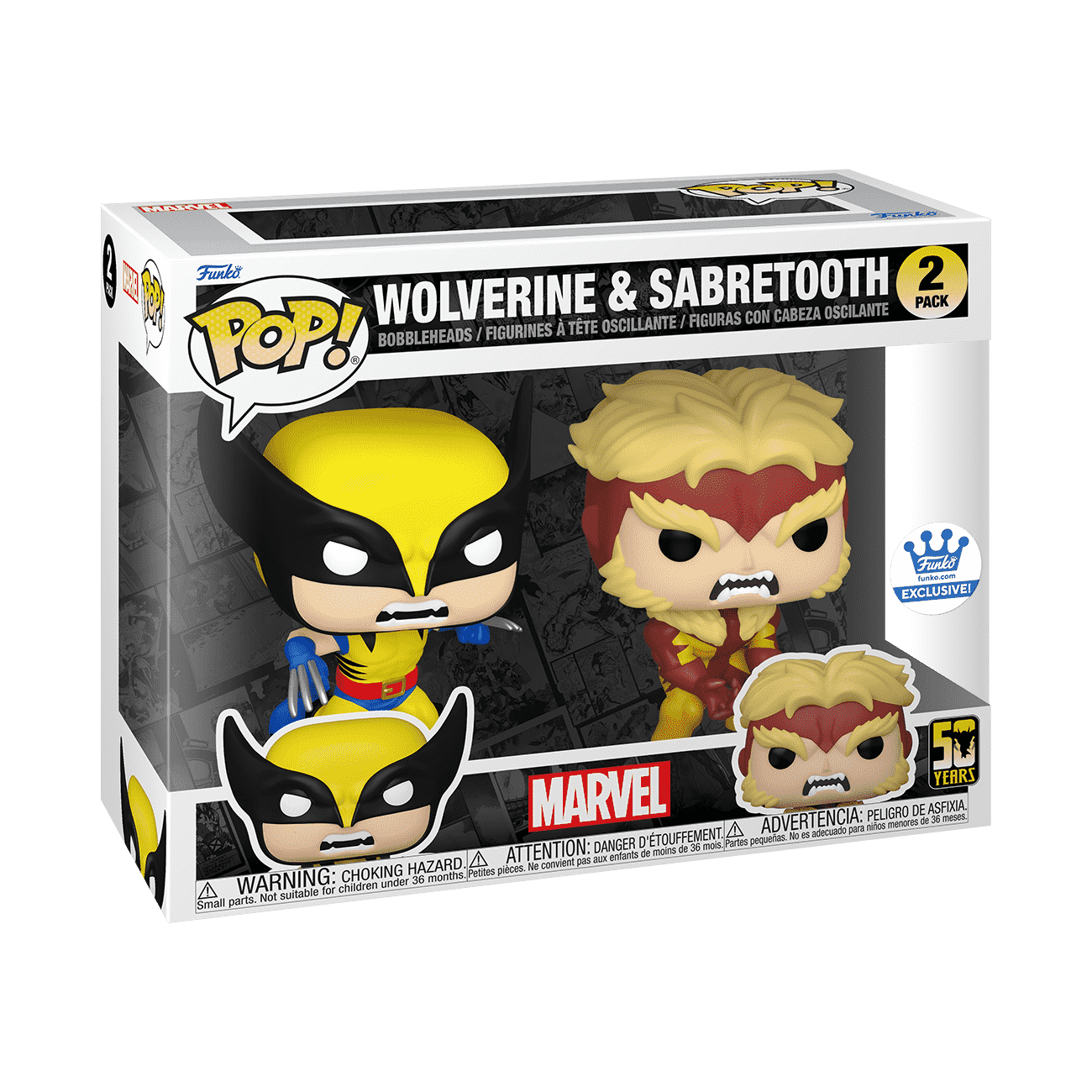 Buy Pop! Wolverine & Sabretooth 2-Pack at Funko.