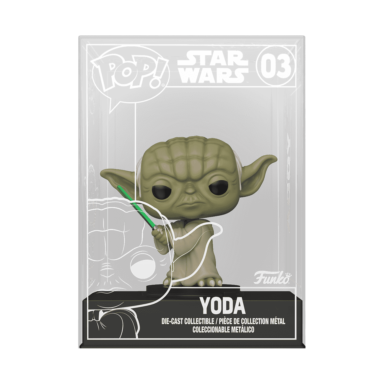 Pop! Die-Cast Yoda with Lightsaber | Funko