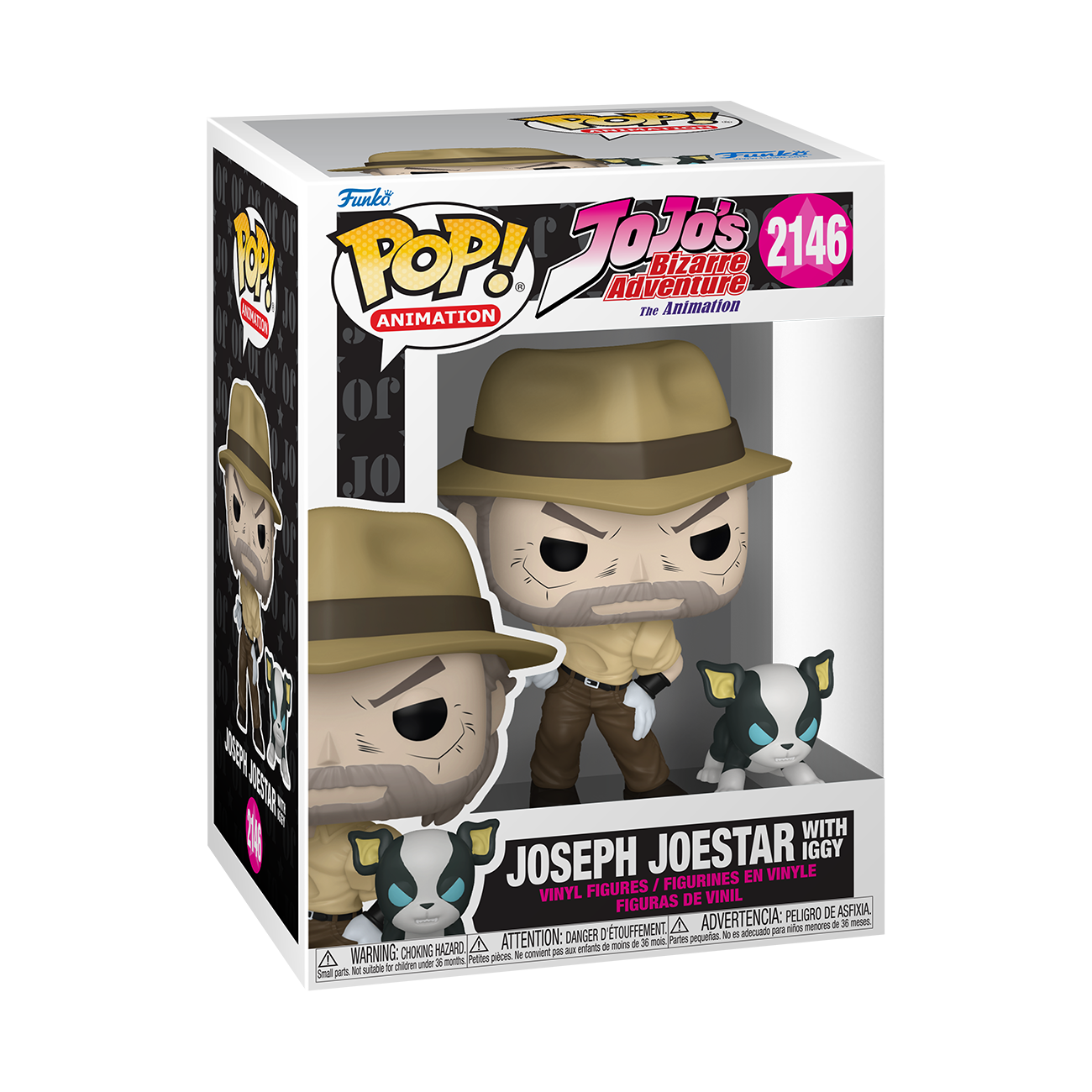 Pop! & Buddy Joseph Joestar with Iggy | Funko