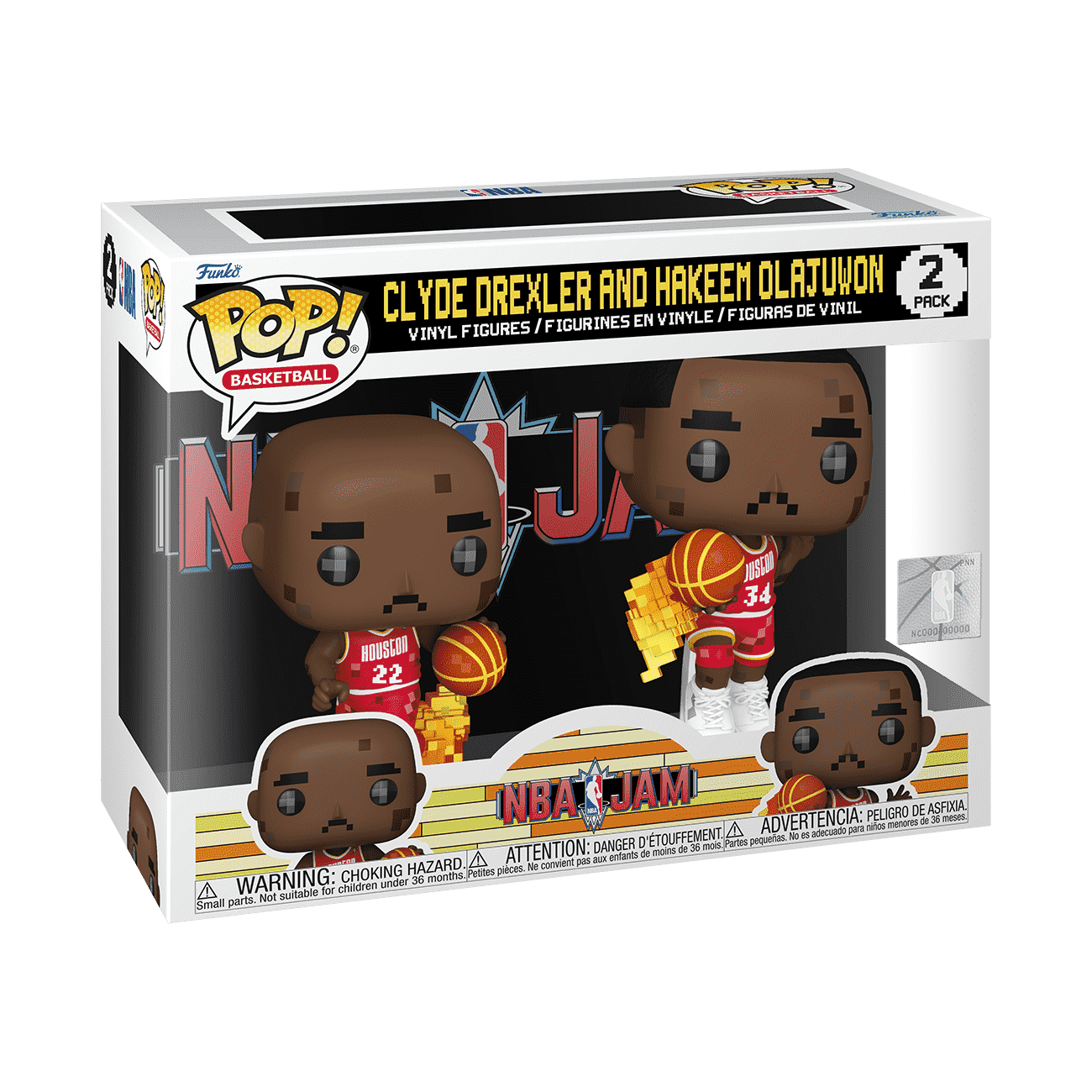 Buy Pop! Clyde Drexler and Hakeem Olajuwon (NBA Jam) 2-Pack at Funko.