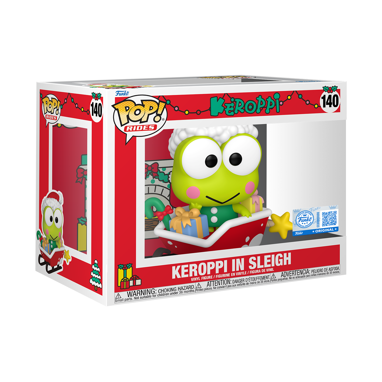 Pop! Ride Keroppi in Sleigh | Funko