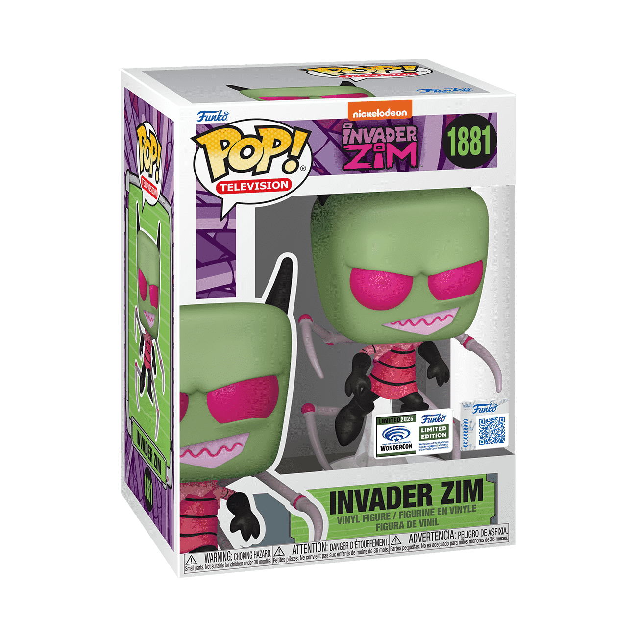 Pop! Invader Zim with Irken PAK Legs with POP! Protector (WonderCon)