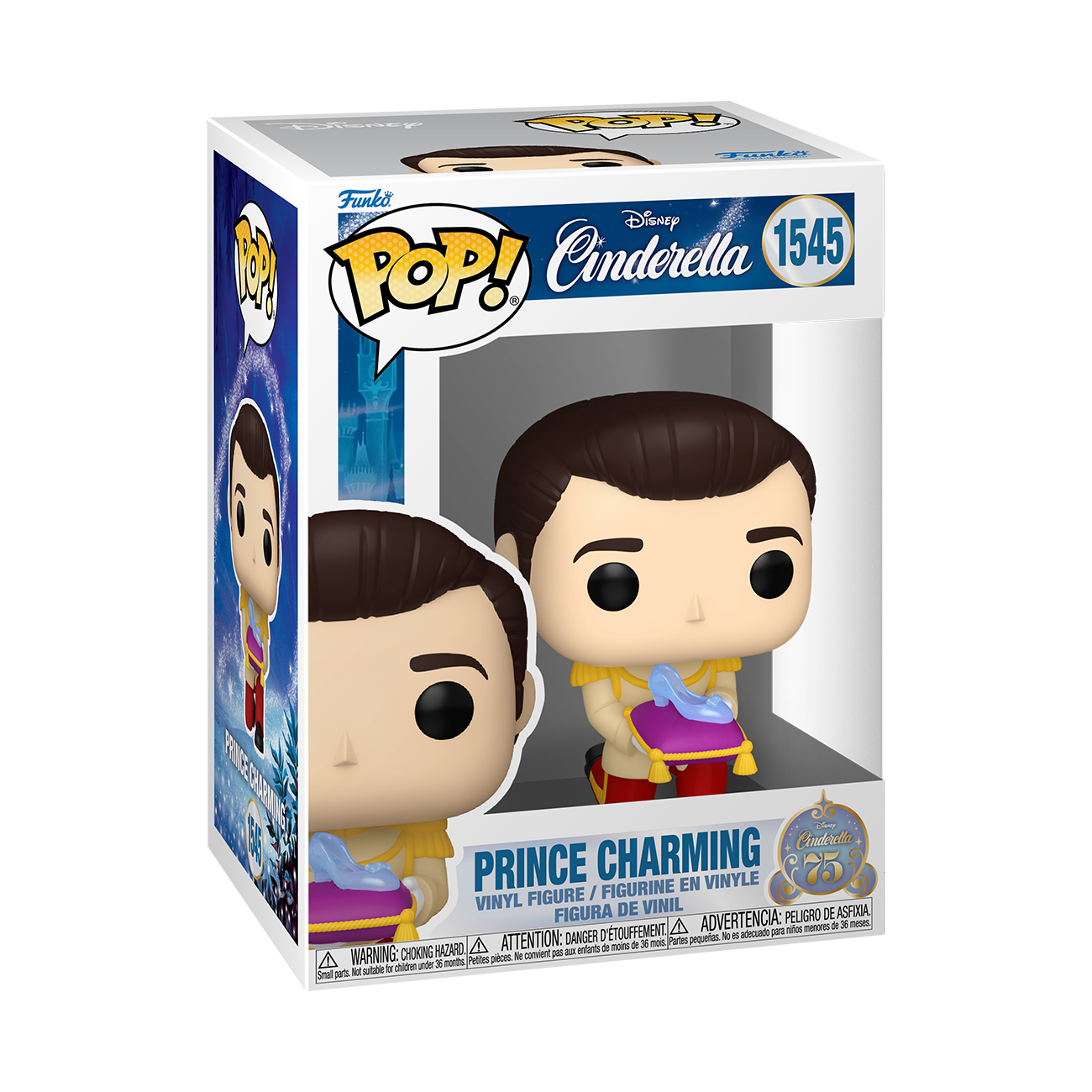 Pop! Prince Charming with Slipper (75th Anniversary) | Funko