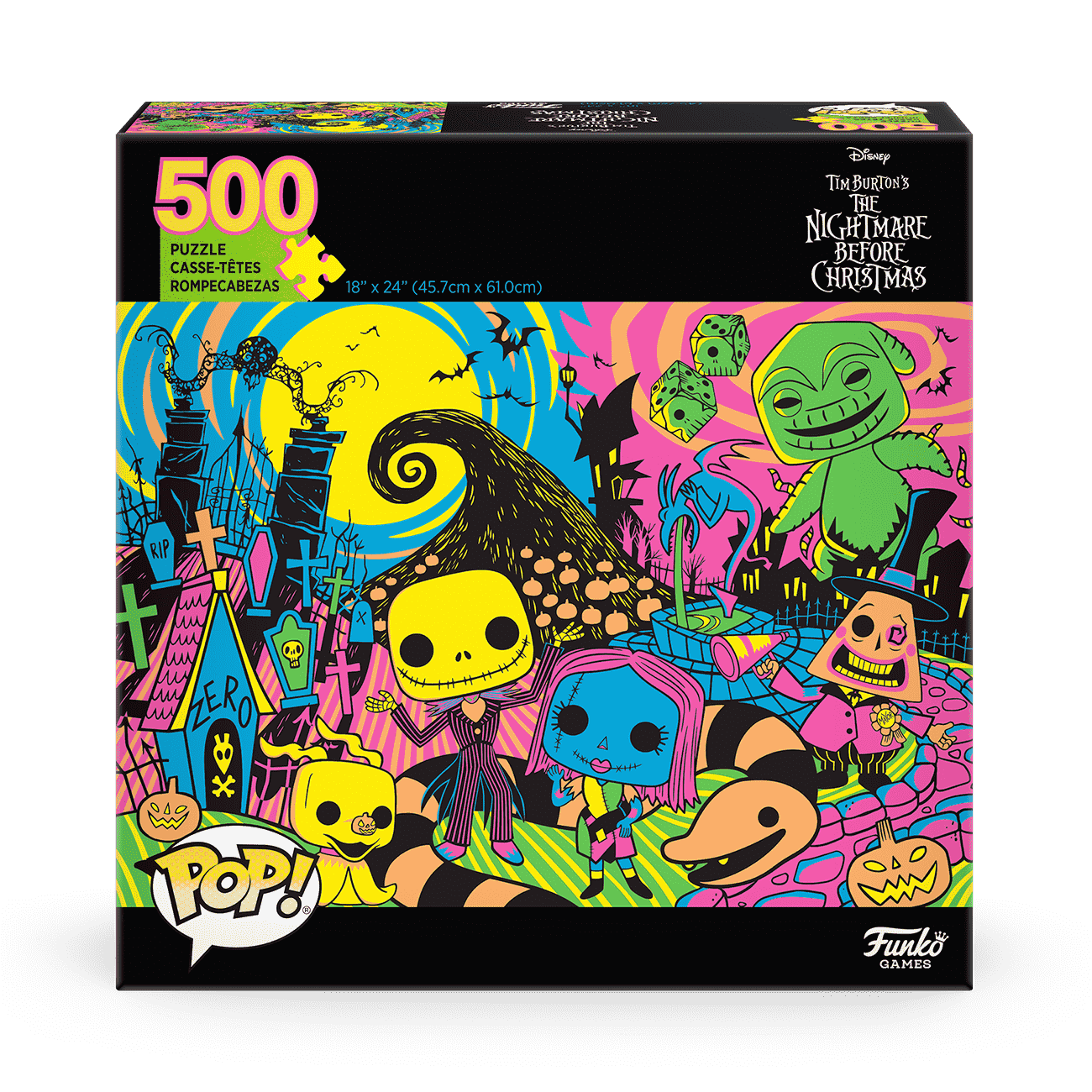Pop! The Nightmare Before Christmas Puzzle (Black Light)