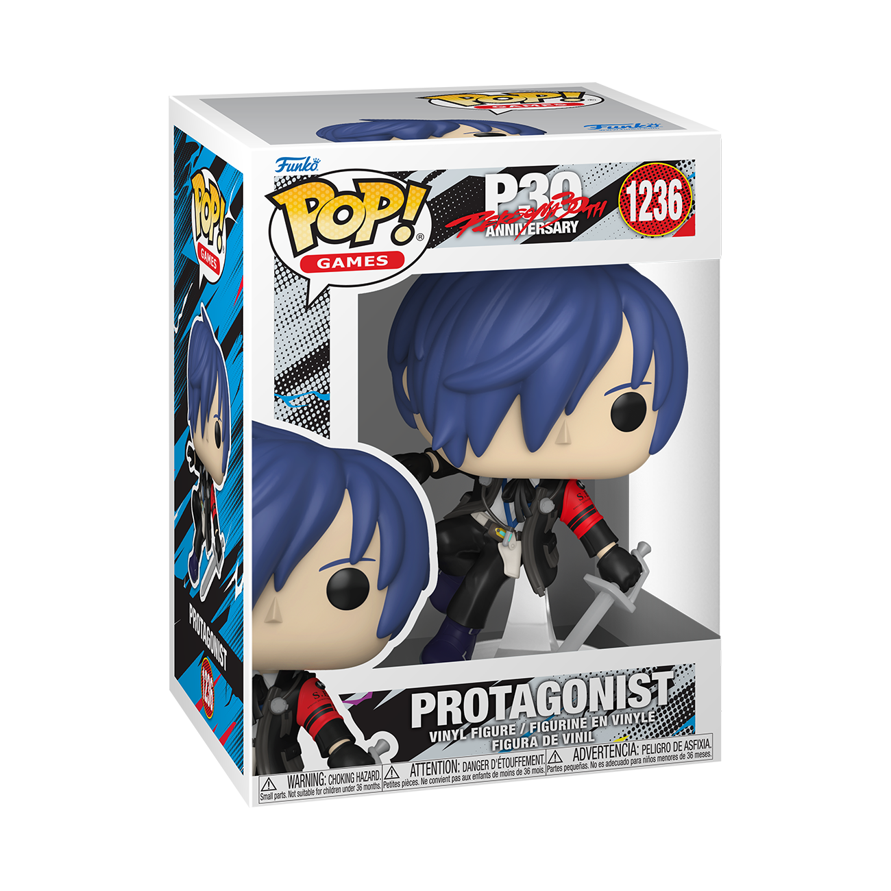Pop! Male Protagonist (Persona 3) (30th Anniversary) | Funko
