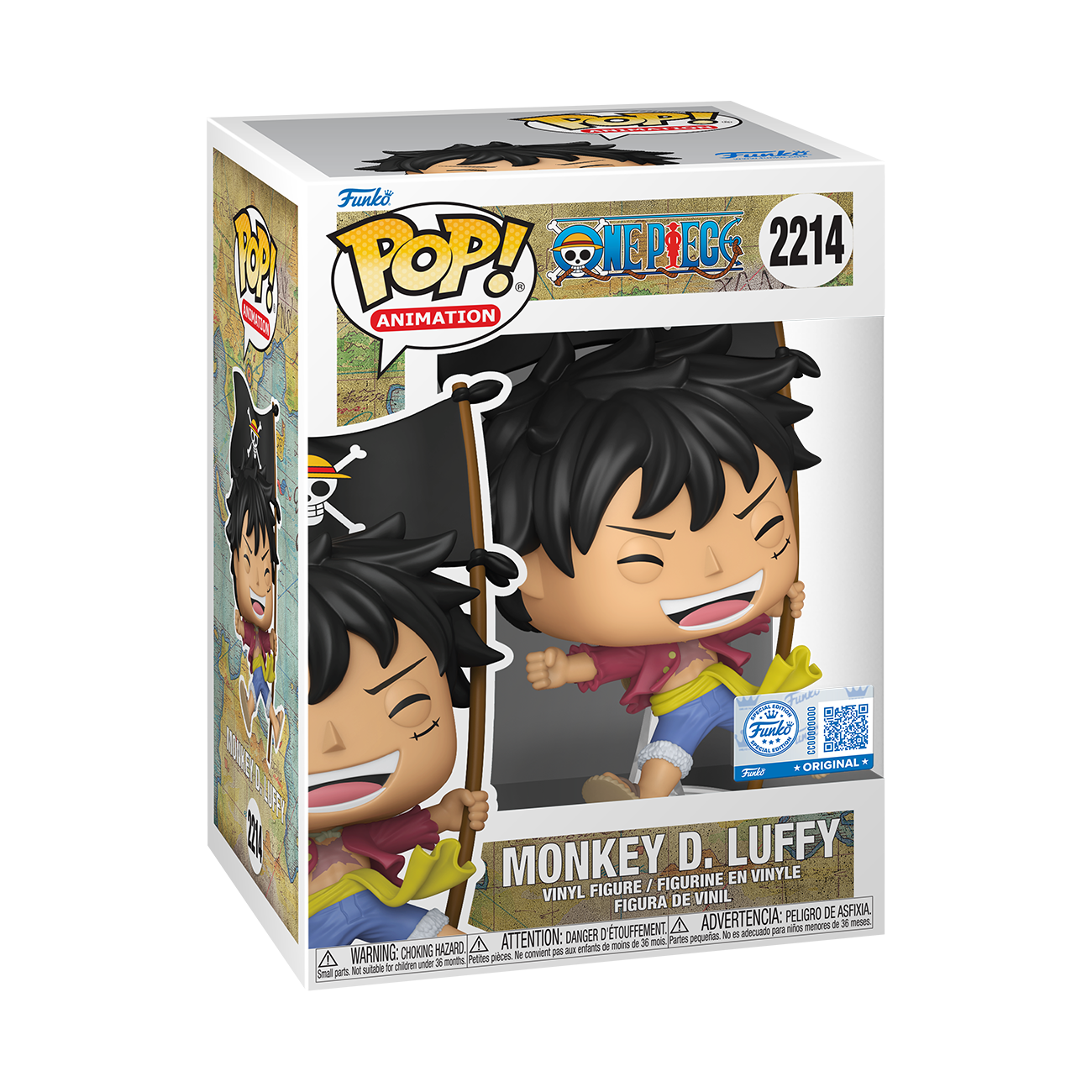 Pop! Monkey D. Luffy with Flag | Funko