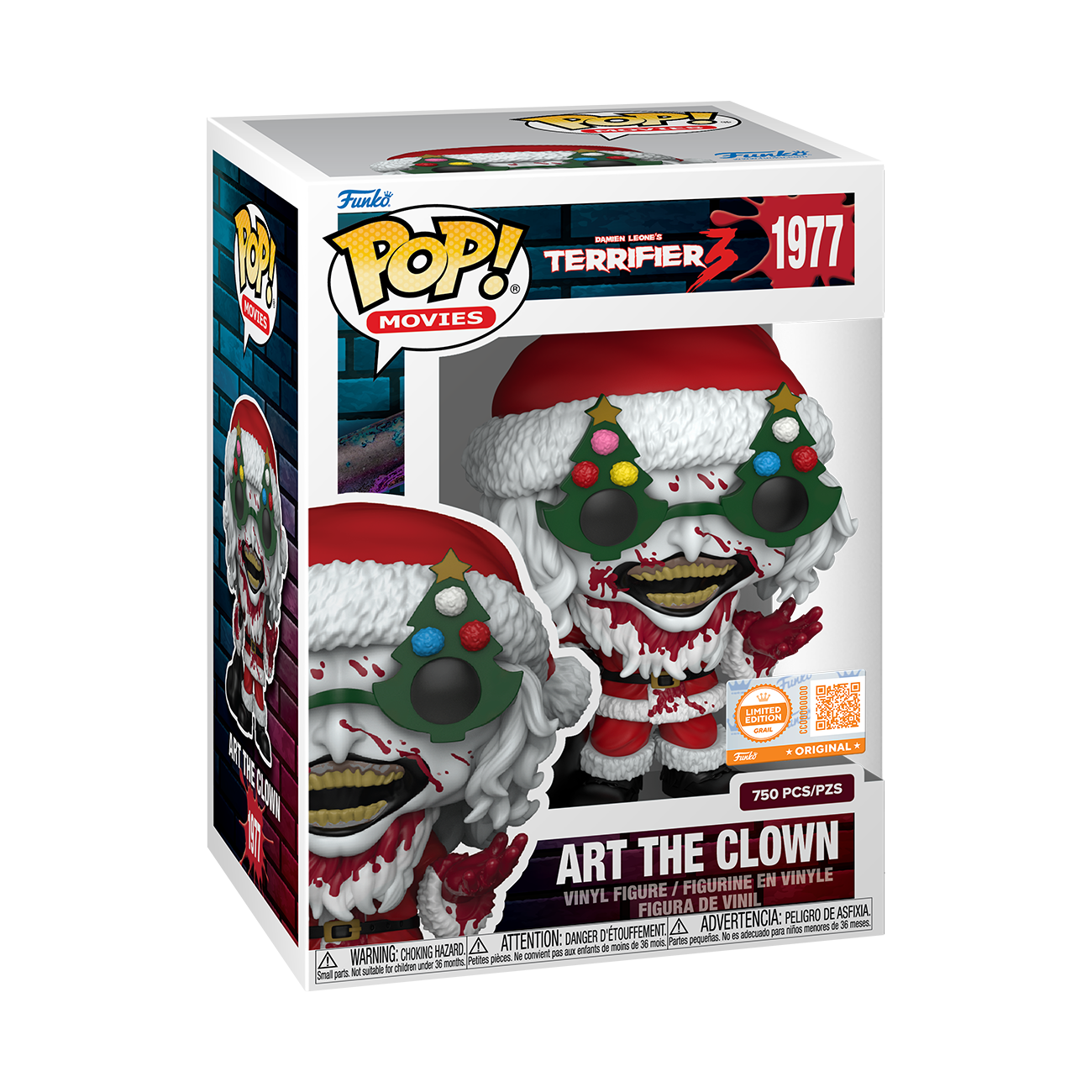 Pop! Art the Clown in Santa Suit (Bloody) with Pop! Protector | Funko
