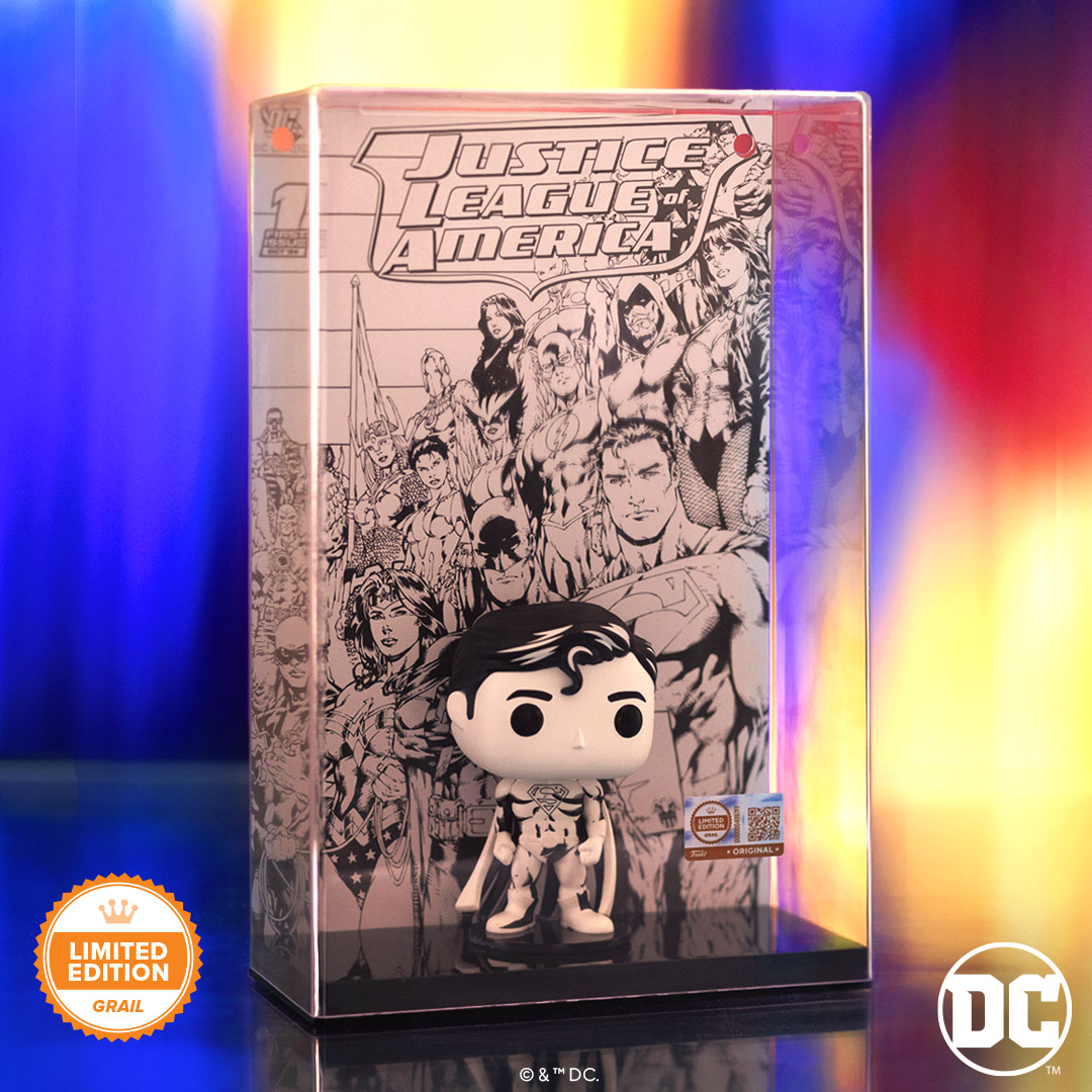 Pop! Comic Covers Justice League of America – Superman (Sketched) | Funko