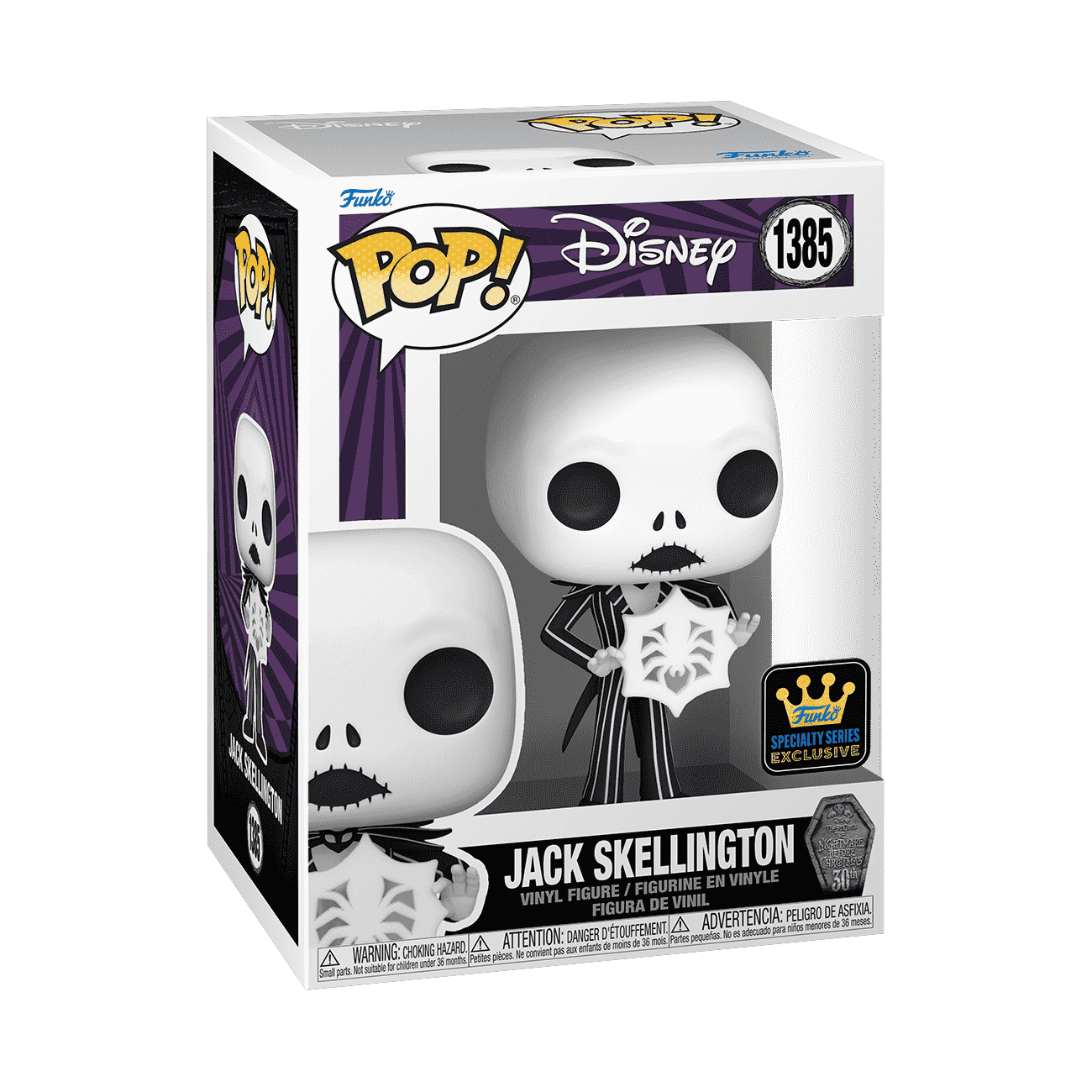 Pop! Jack Skellington with Spider Snowflake