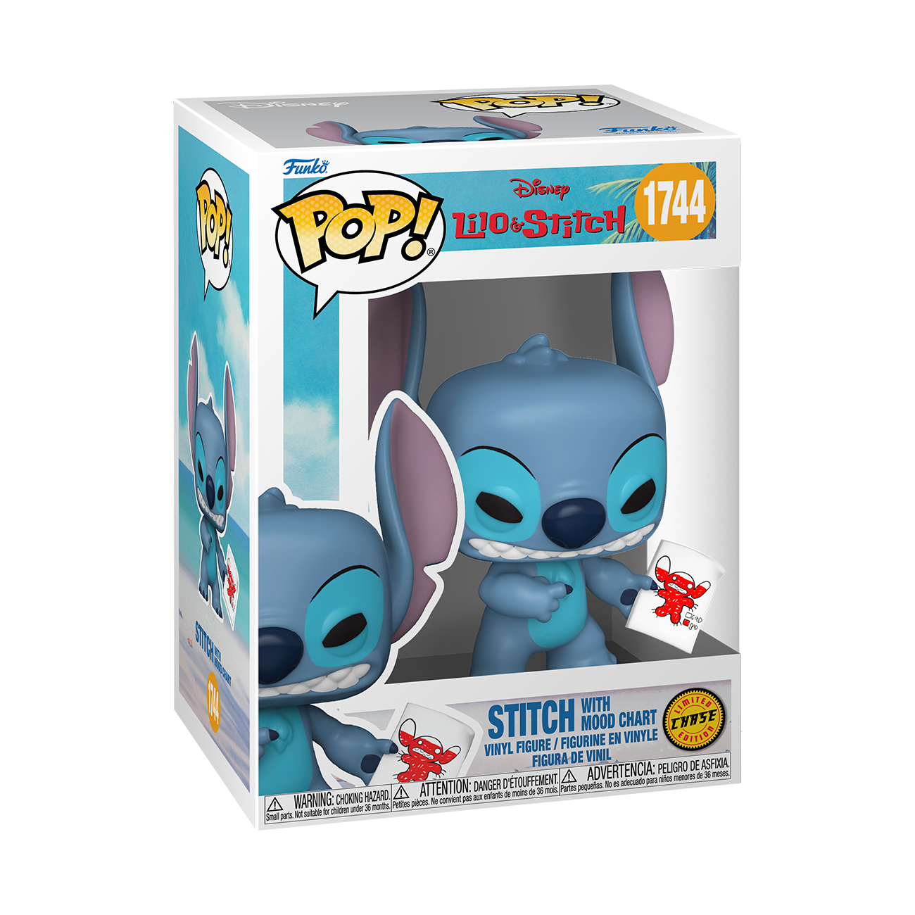 Pop! Stitch with Mood Chart | Funko