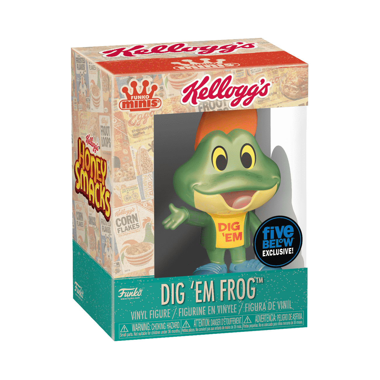 Kellogg's Mascots Dig Em' Frog Mini Vinyl Figure (Metallic)