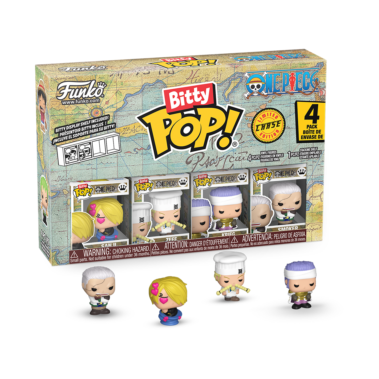 Bitty Pop! One Piece 4-Pack Series 3 | Funko