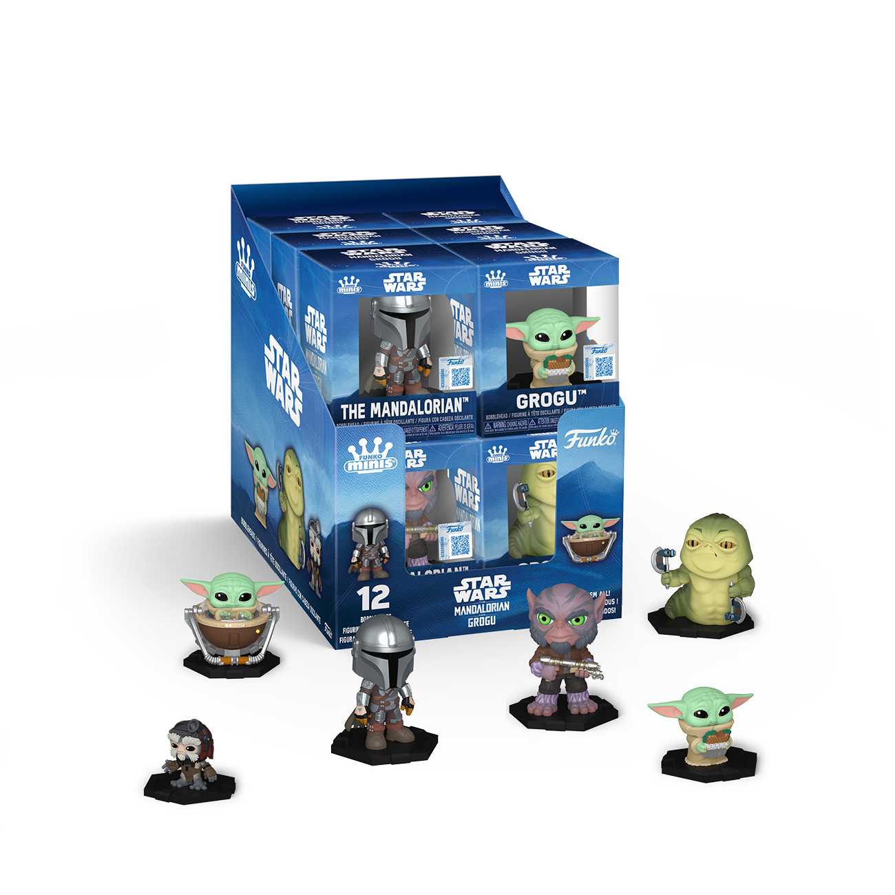 The Mandalorian and Grogu Mini Vinyl Figures | Funko