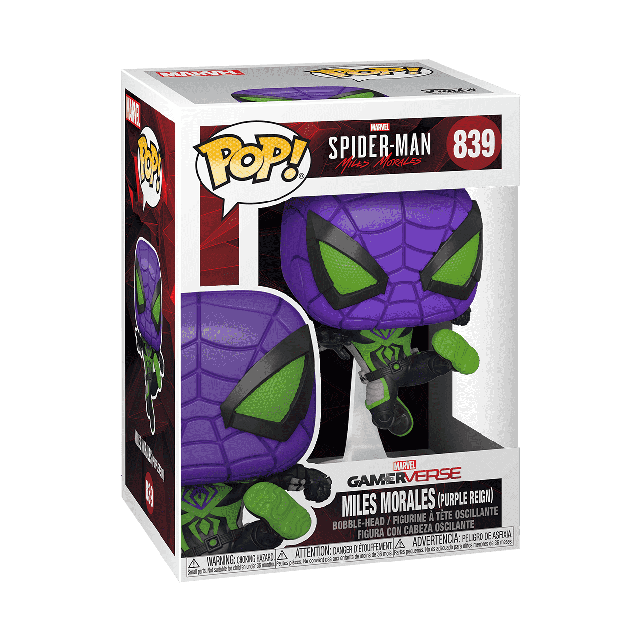 Buy Pop! Miles Morales in Purple Reign Suit at Funko.