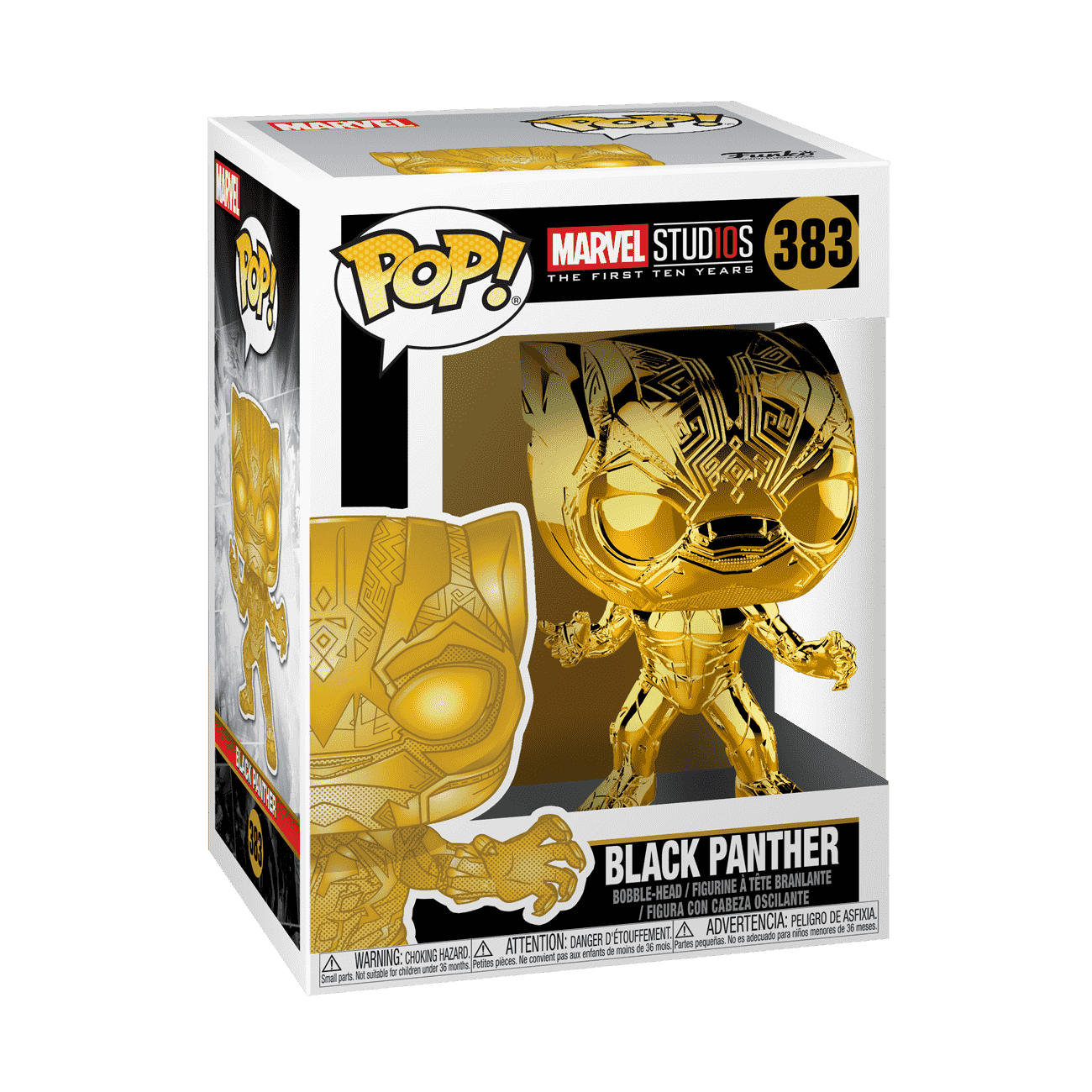 Pop! Black Panther (Chrome) (Gold) | From the Vault | Funko