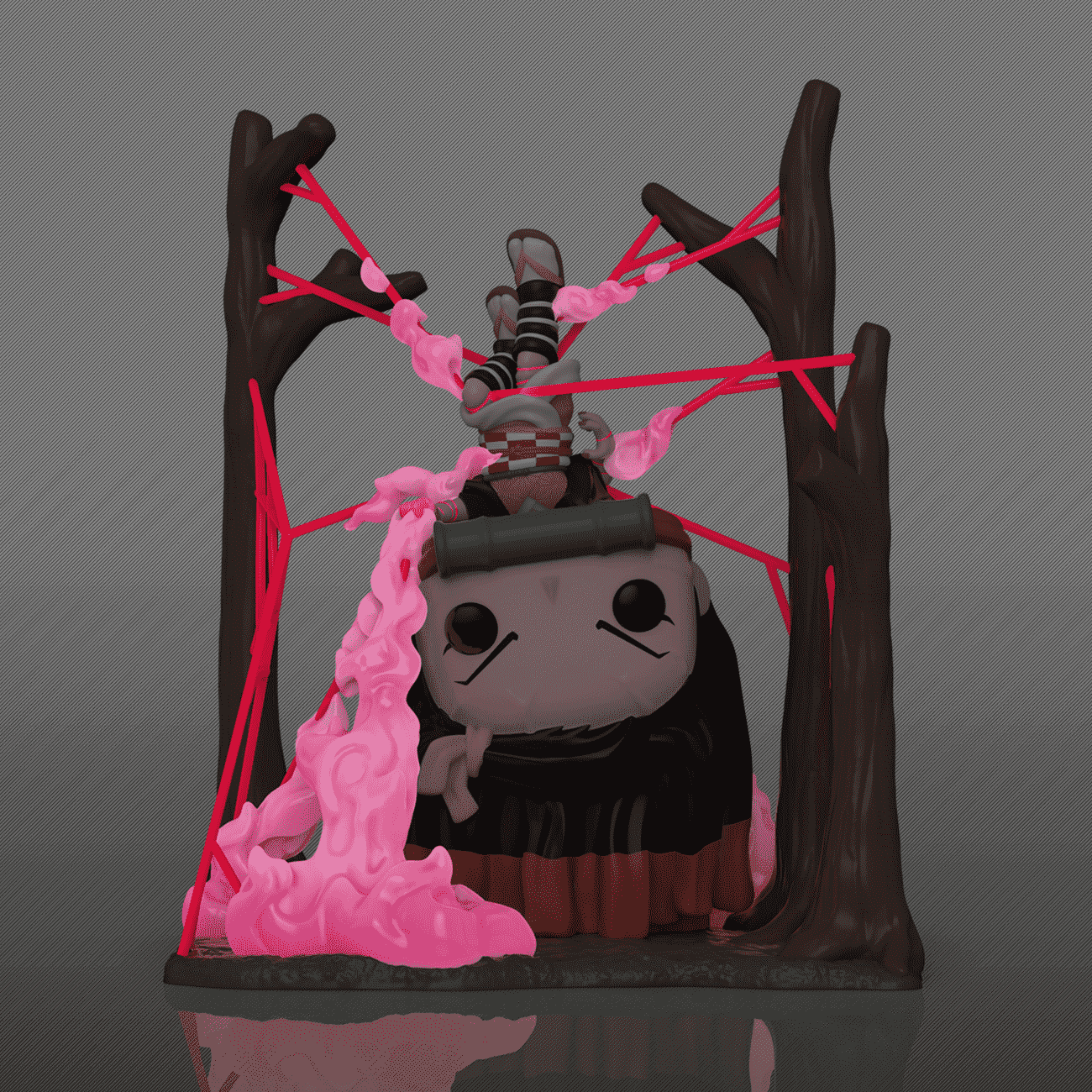 Pop! Deluxe Nezuko Kamado in Web (Glow)