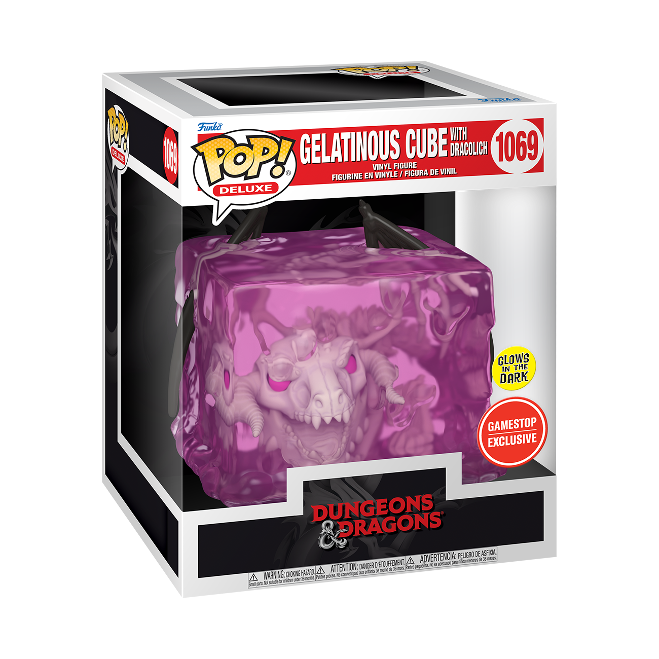 Pop! Deluxe Gelatinous Cube with Dracolich (Glow)