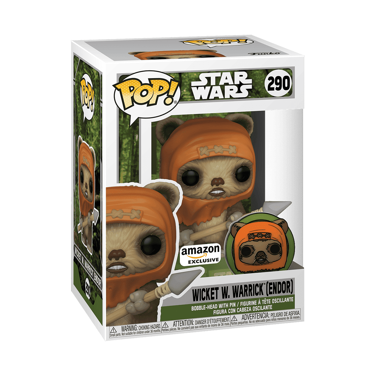 Buy Pop! Wicket W. Warrick (Endor) with Pin at Funko.