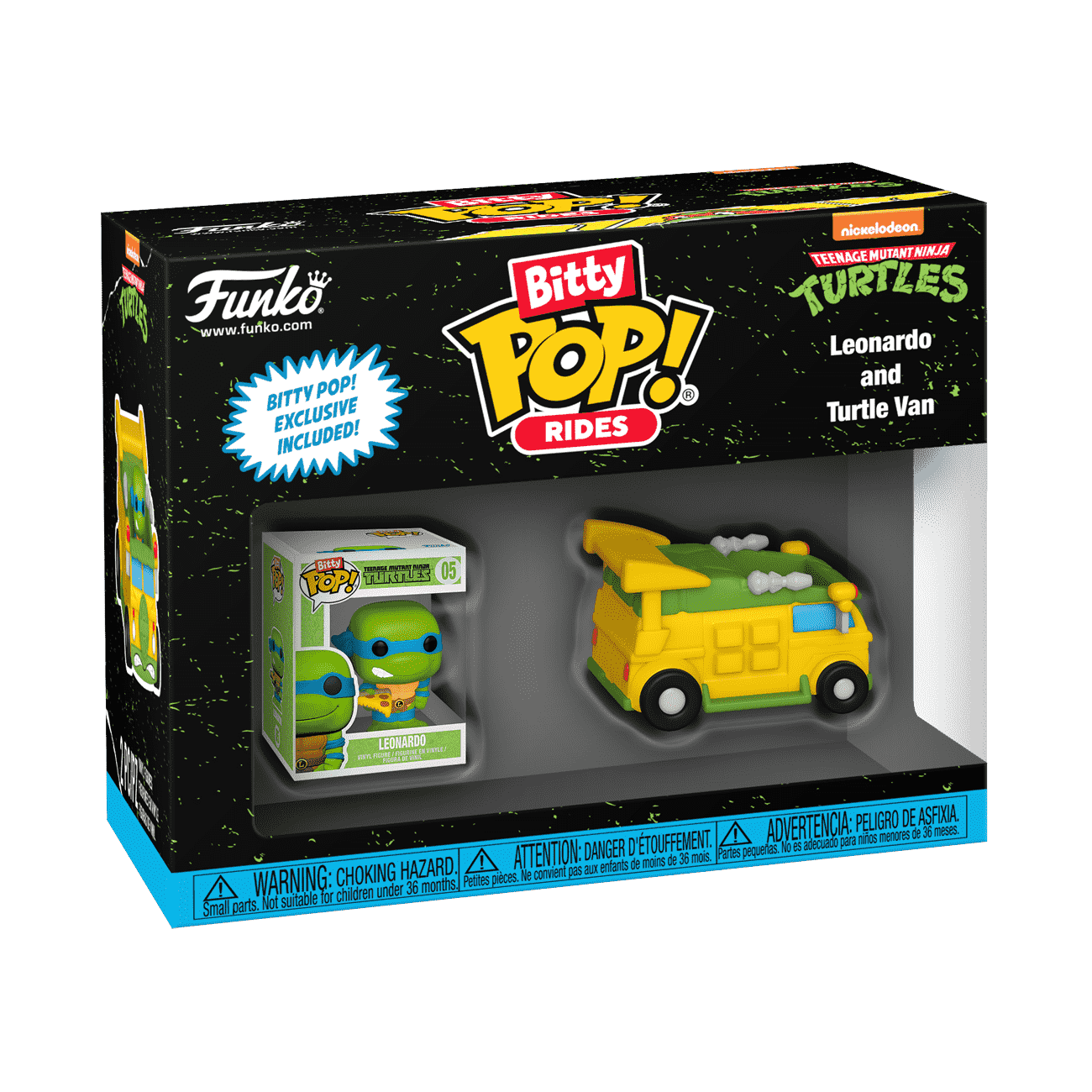 Buy Bitty Pop! Rides Leonardo and Turtle Van at Funko.