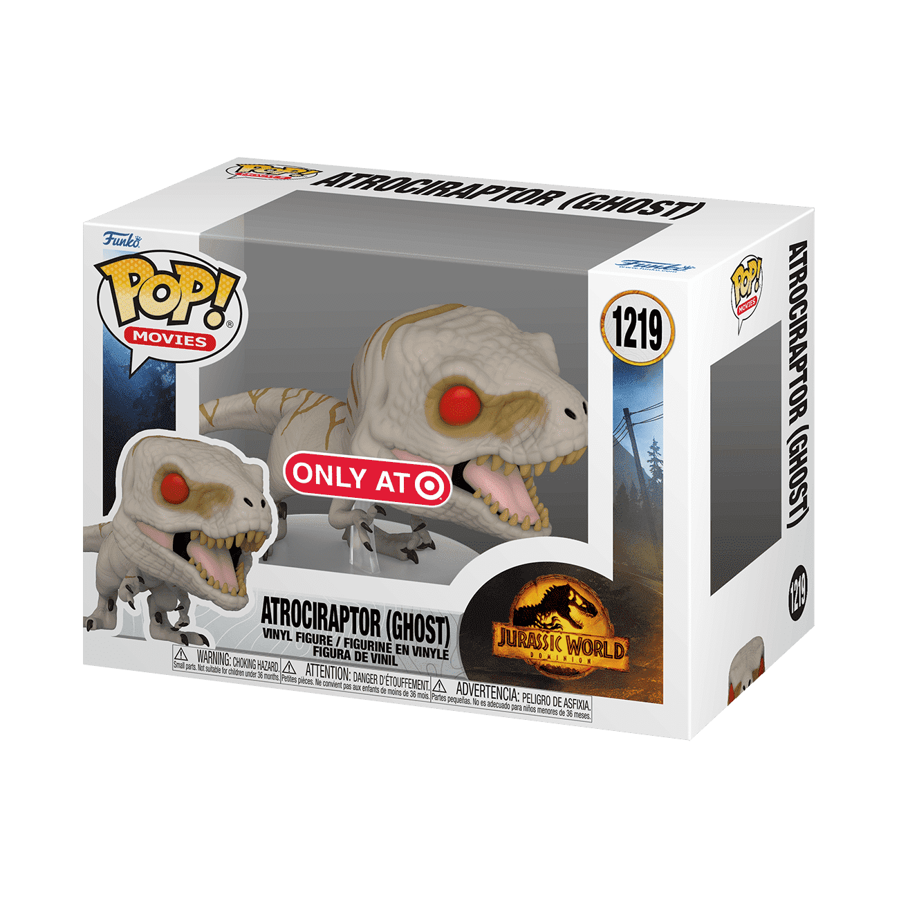 Buy Pop! Atrociraptor (Ghost) Lunging at Funko.