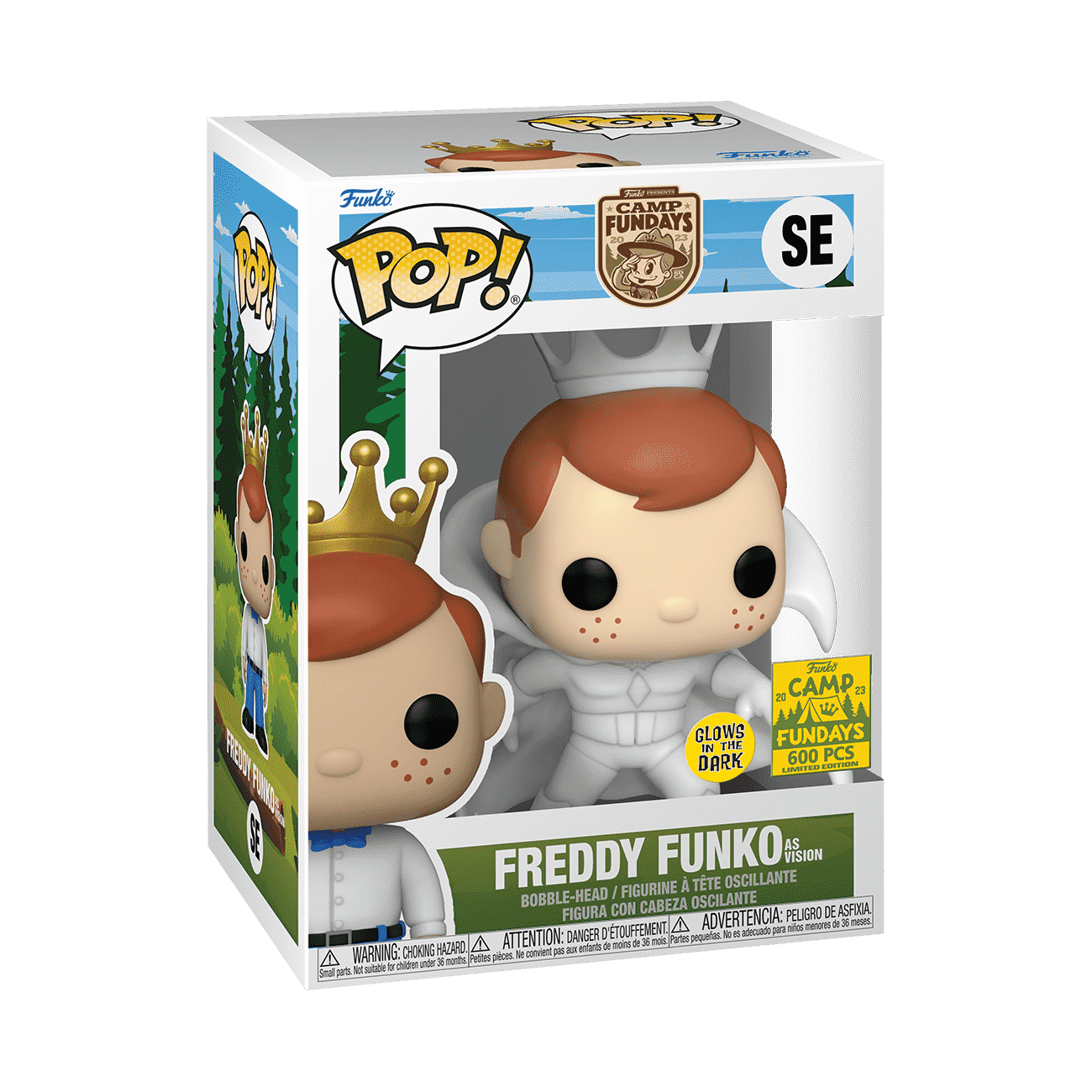 Pop! Freddy Funko as Freddy Funko as Vision (White) (Glow) | From the ...