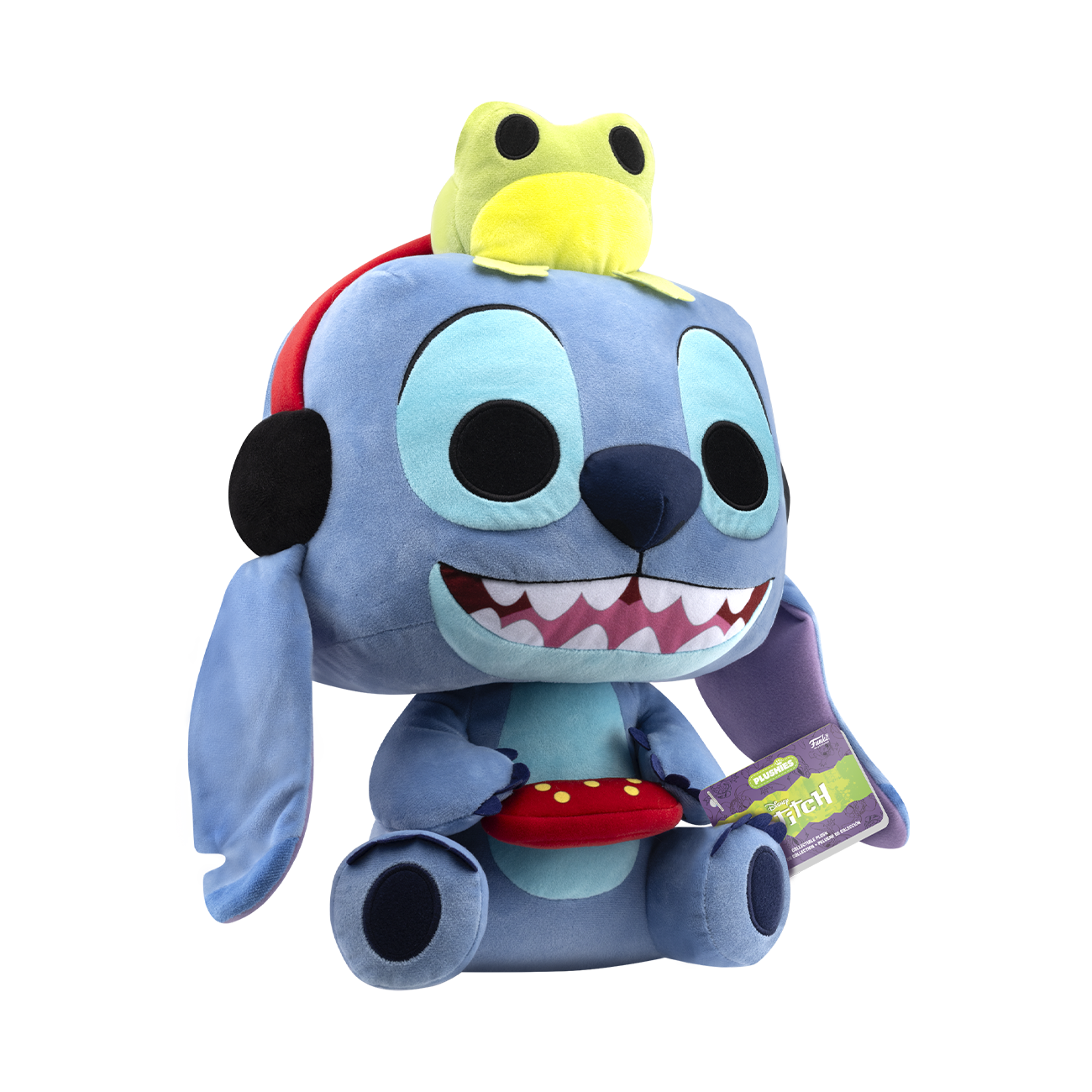 16" Gamer Stitch with Frog Mega Plush | Funko