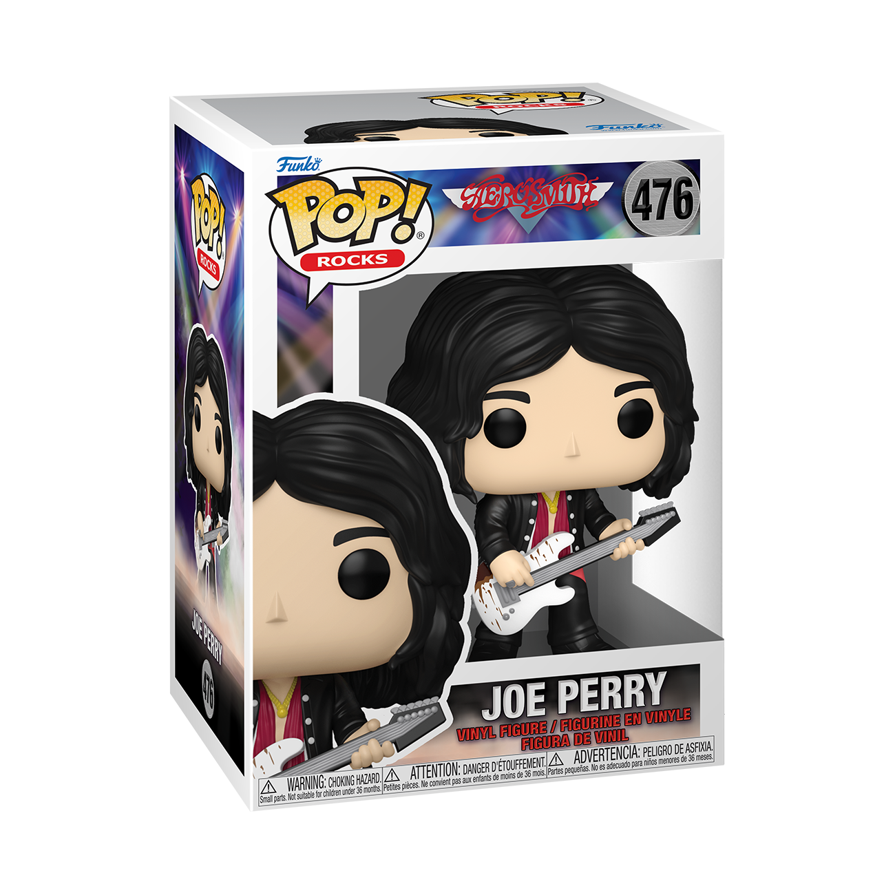 Pop! Joe Perry with White Guitar | Funko