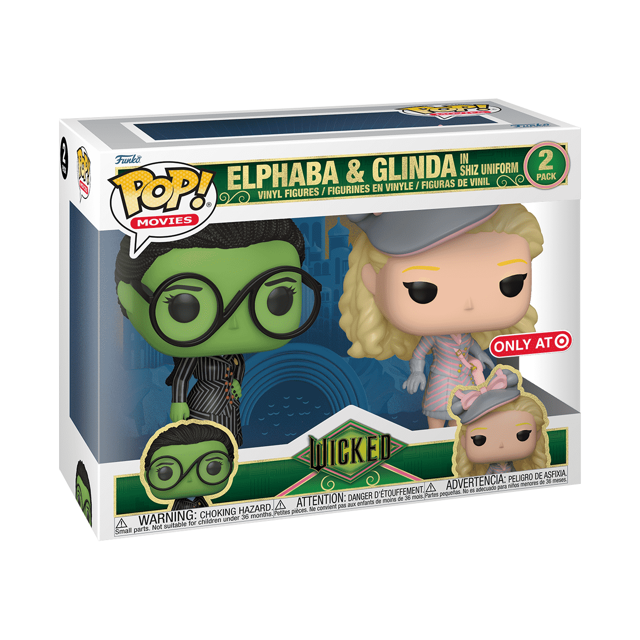 Pop! Elphaba & Glinda in Shiz Uniform 2-Pack