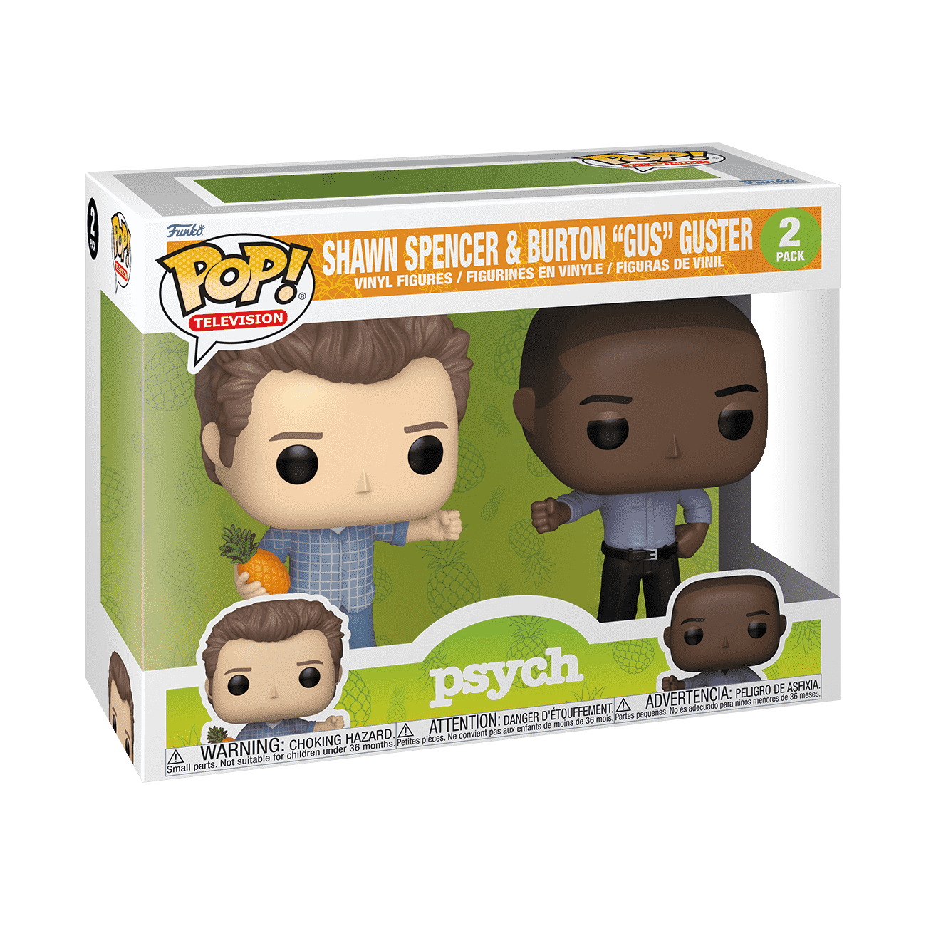 Pop! Shawn Spencer & Burton "Gus" Guster 2-Pack