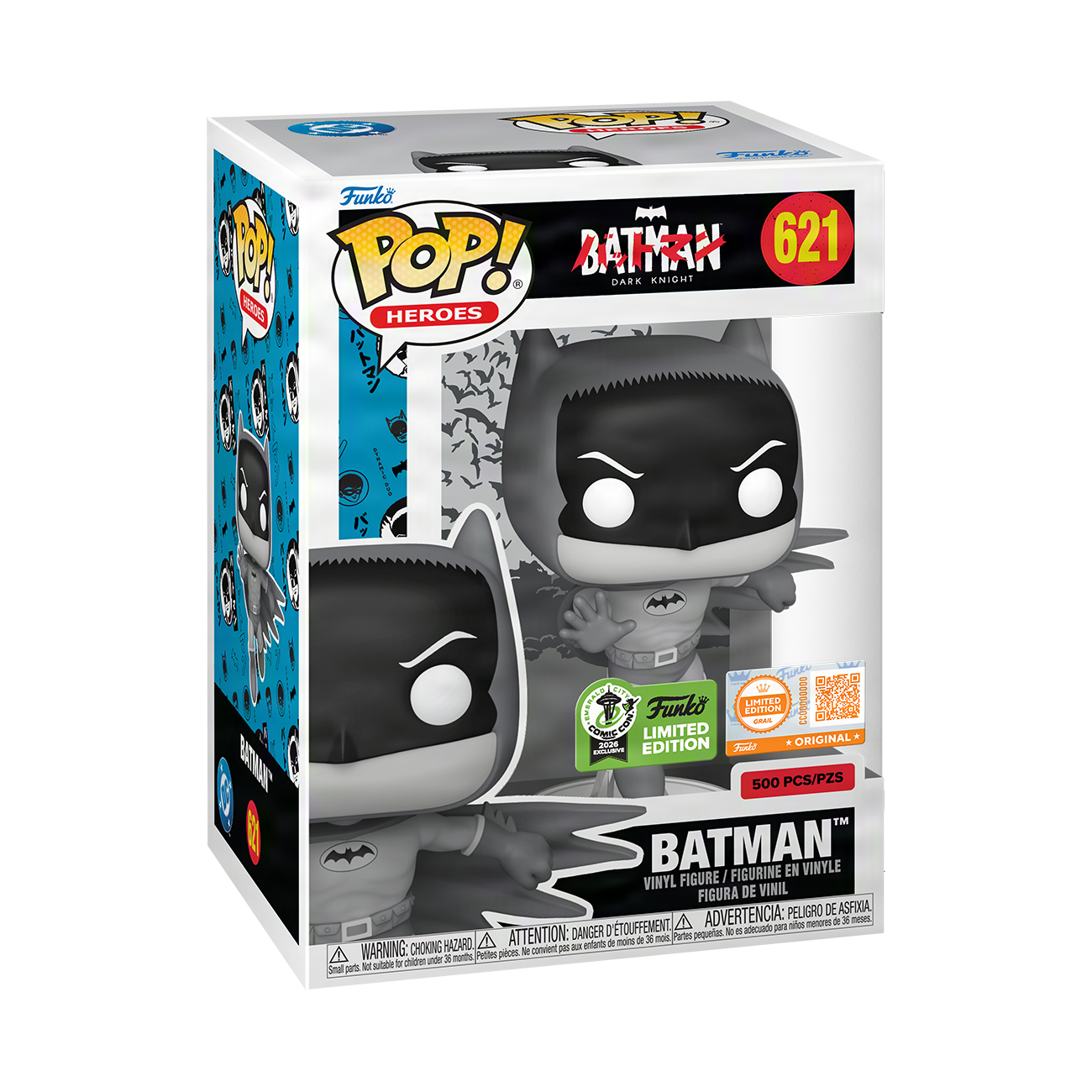 Pop! Batman (Bat-Manga! Black and White) with Pop! Protector
