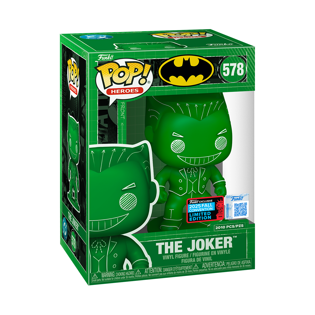 Pop! The Joker (Green Blueprint Deco) with Pop! Protector