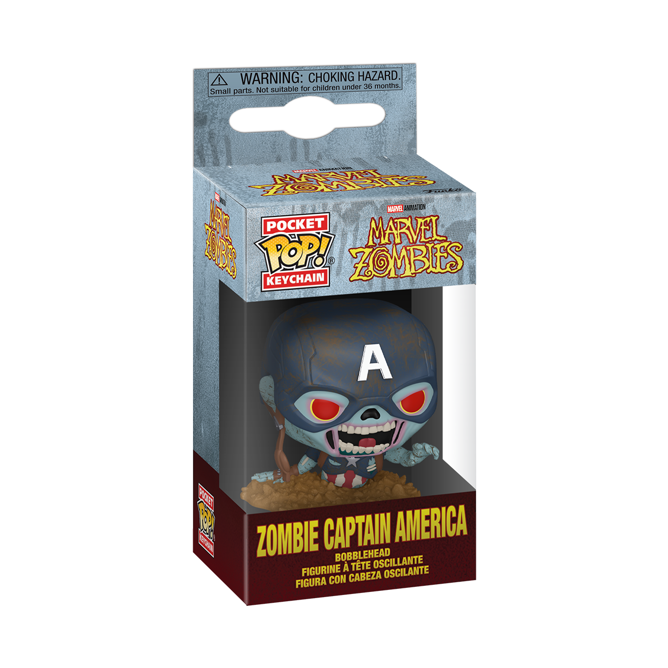 Pop! Keychain Zombie Captain America | Funko