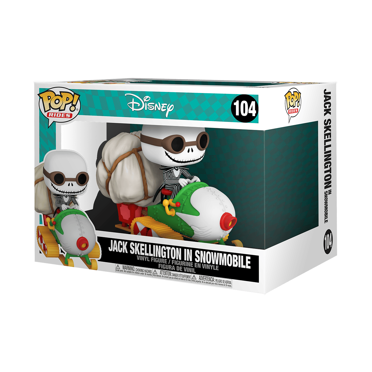 Pop! Rides Super Deluxe Jack Skellington in Snowmobile